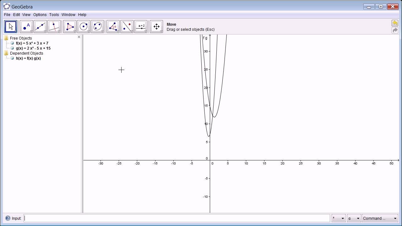 Multiplying and Dividing Functions Using Geogebra - YouTube