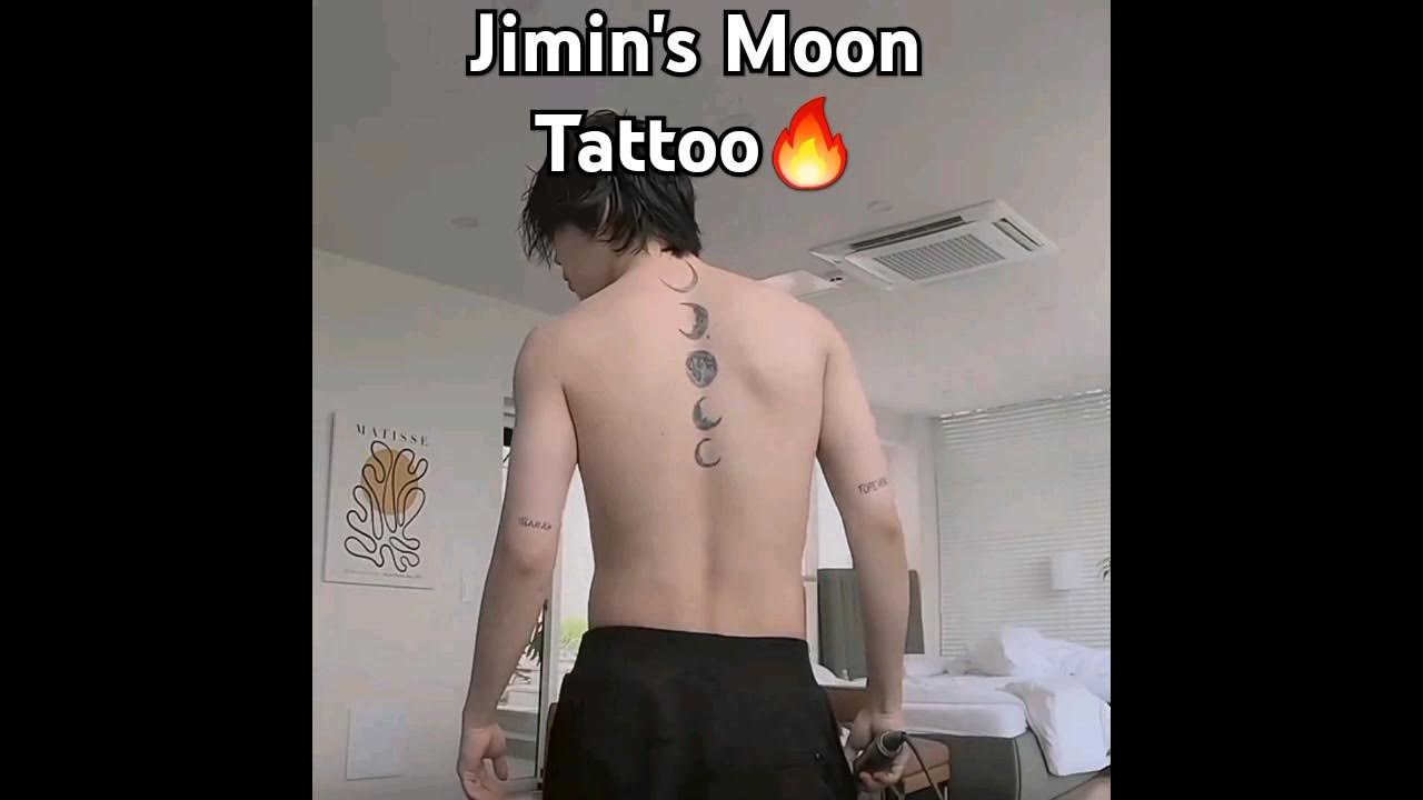 A perfect view of Jimin's moon tattoo #jimin #JIMIN #kpop #btsshorts - YouTube