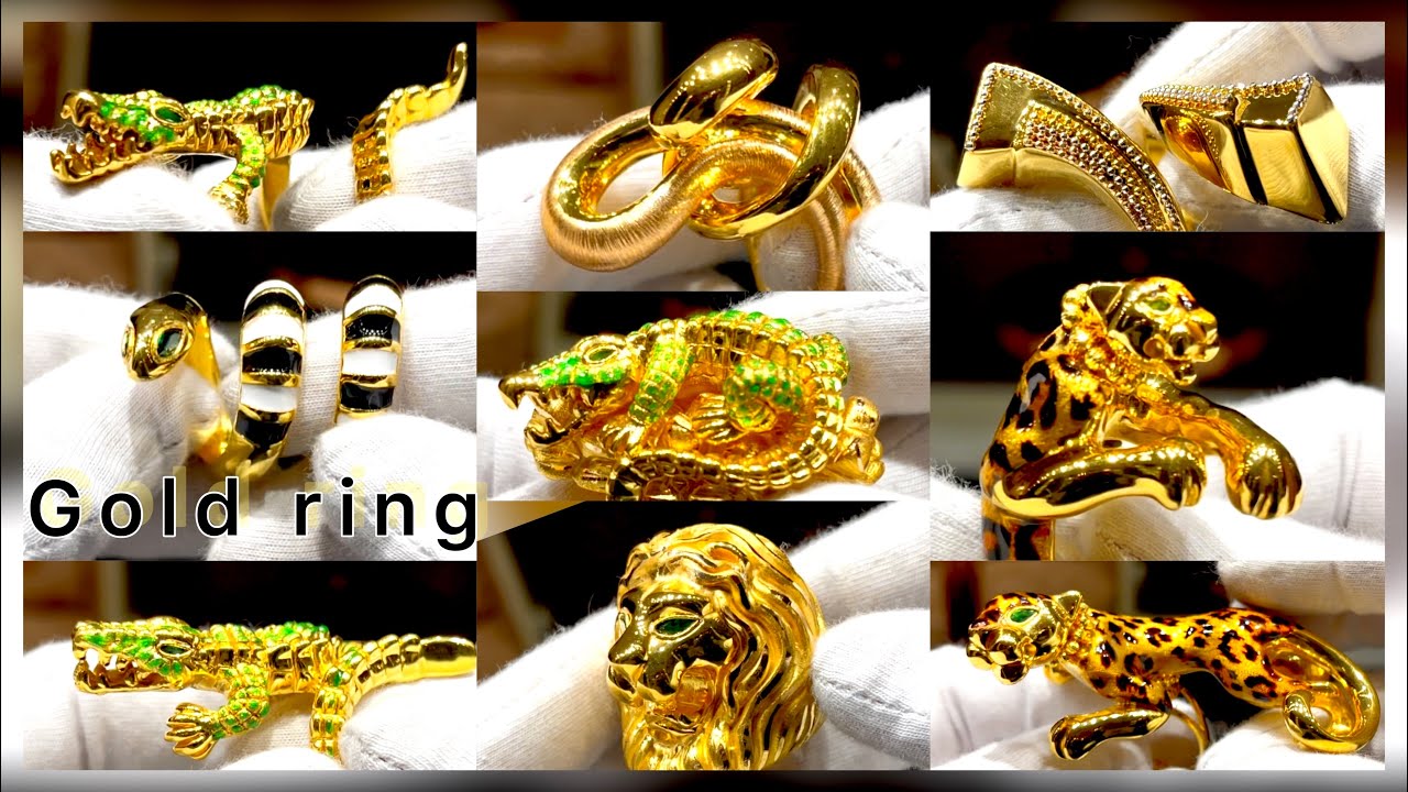 Latest 21k Gold Ring Designs with Weight | Gold Rings Designs 2024 ...