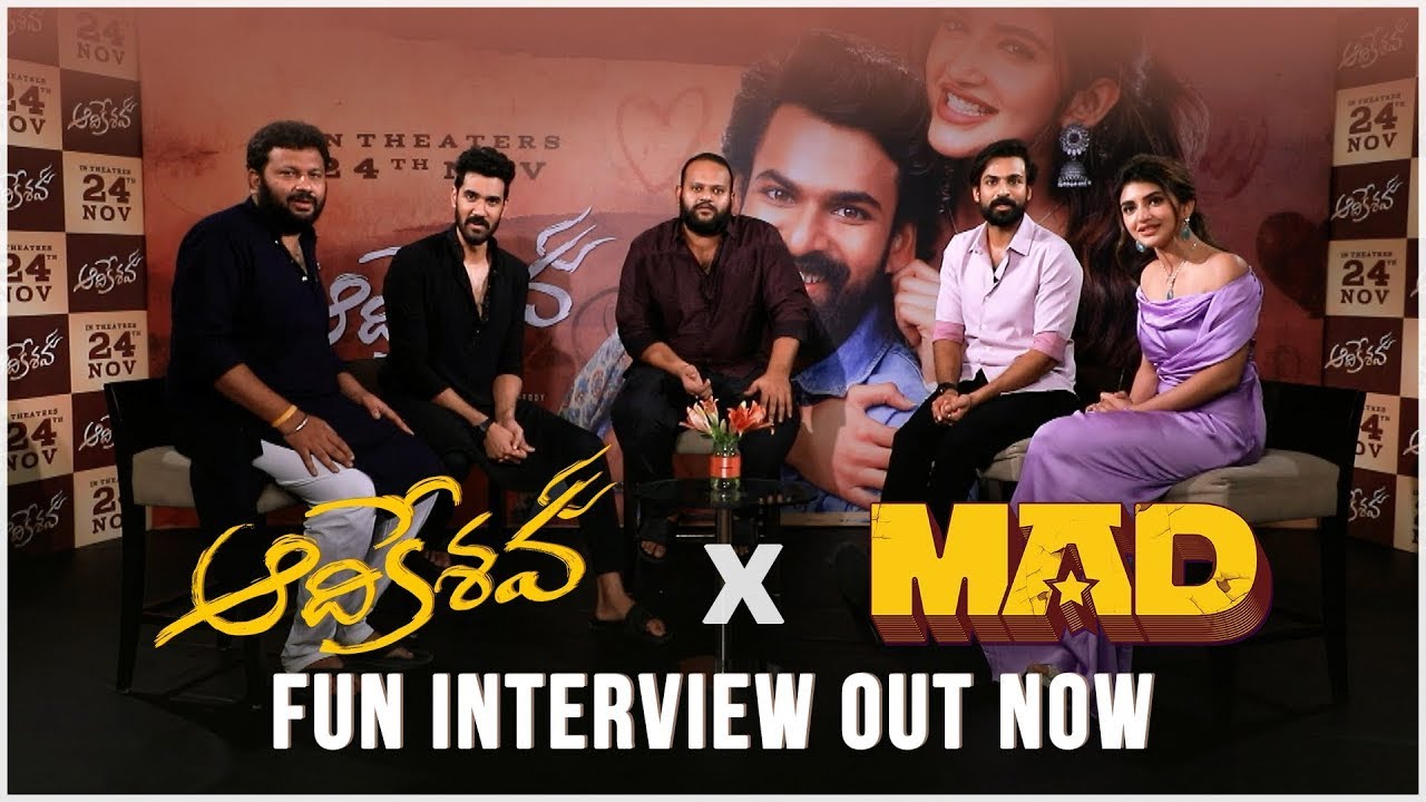 Adikesava Movie team Special Interview With MAD Movie Team || Vaishnav Tej || Sreeleela || VC ...