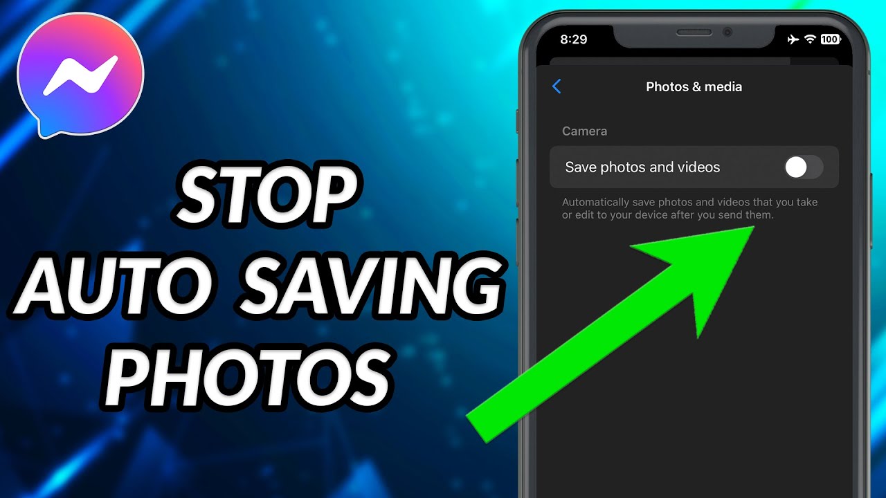How To Stop Auto Save Pictures On Messenger YouTube How To Stop Auto Save Pictures On Messenger YouTube