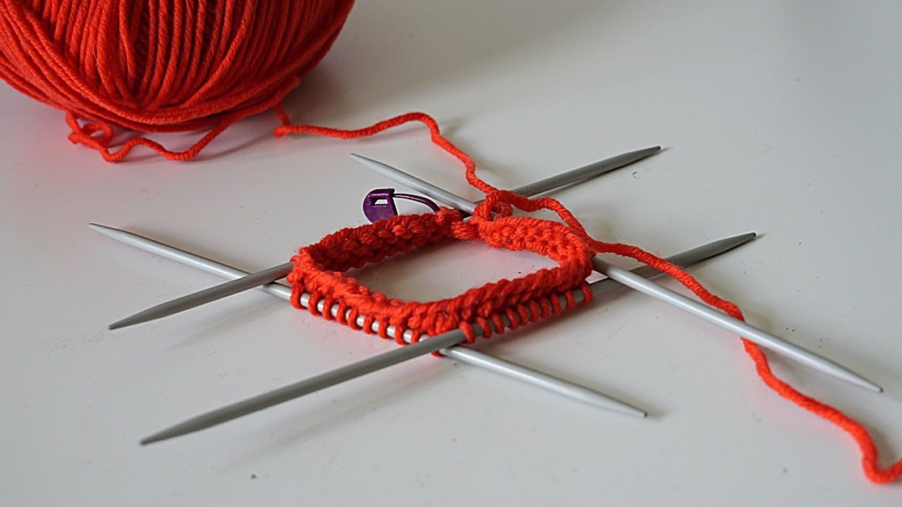 Stricken mit dem Nadelspiel für Anfänger - YouTube