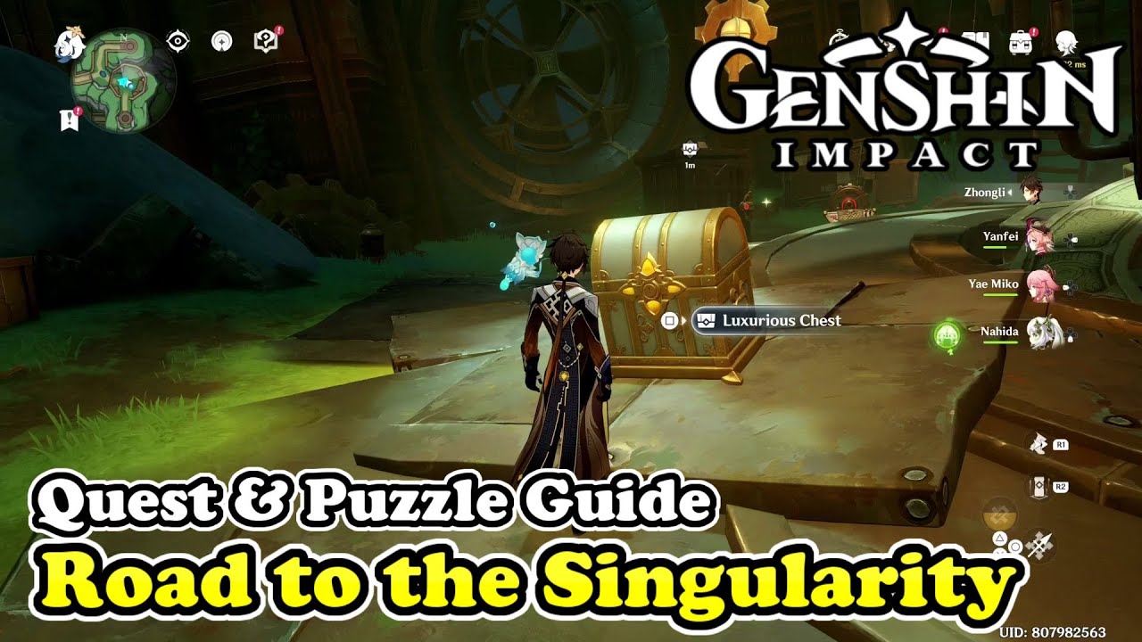 Genshin Impact Road to the Singularity World Quest & Puzzle Guide (Luxurious Chest) - YouTube