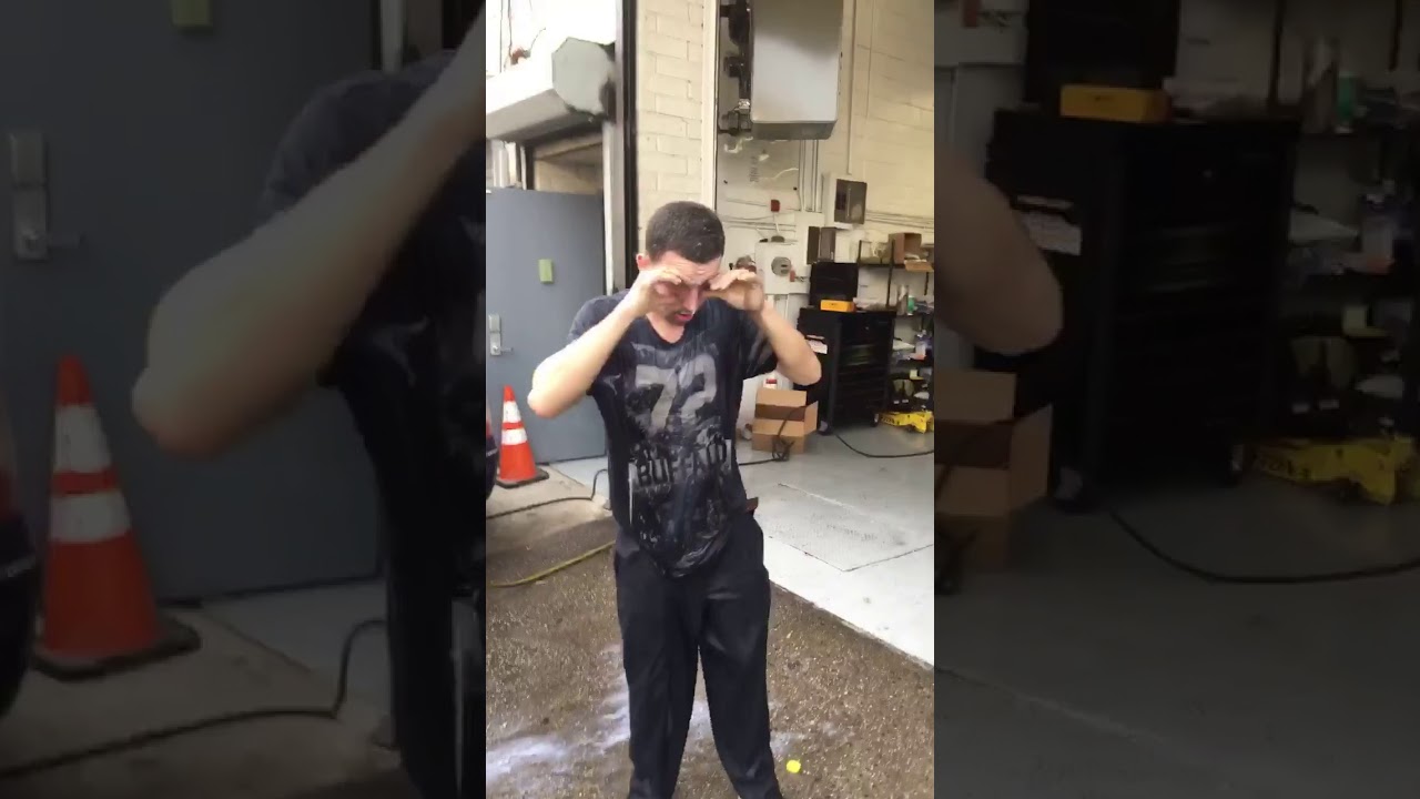 Police OC-17 Magnum decon with milk! - YouTube