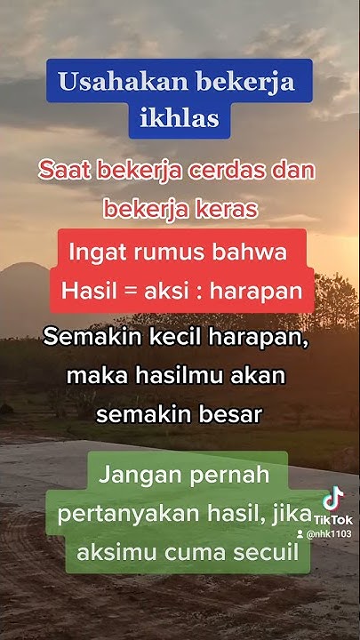 Bekerja ikhlas 1 - YouTube