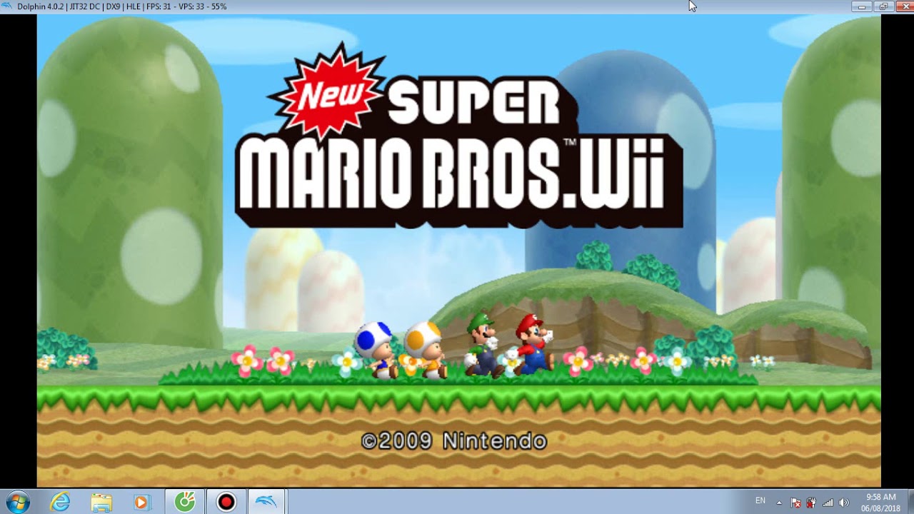 cách chơi super mario bros wii trên pc - YouTube