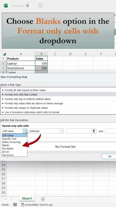 How to Highlight Blank Cells in Excel - YouTube