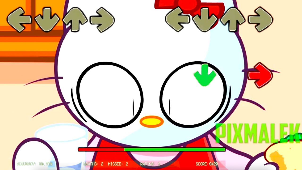 Hello Kitty mode your Mouth with a Knife in Friday Night Funkin be like ...
