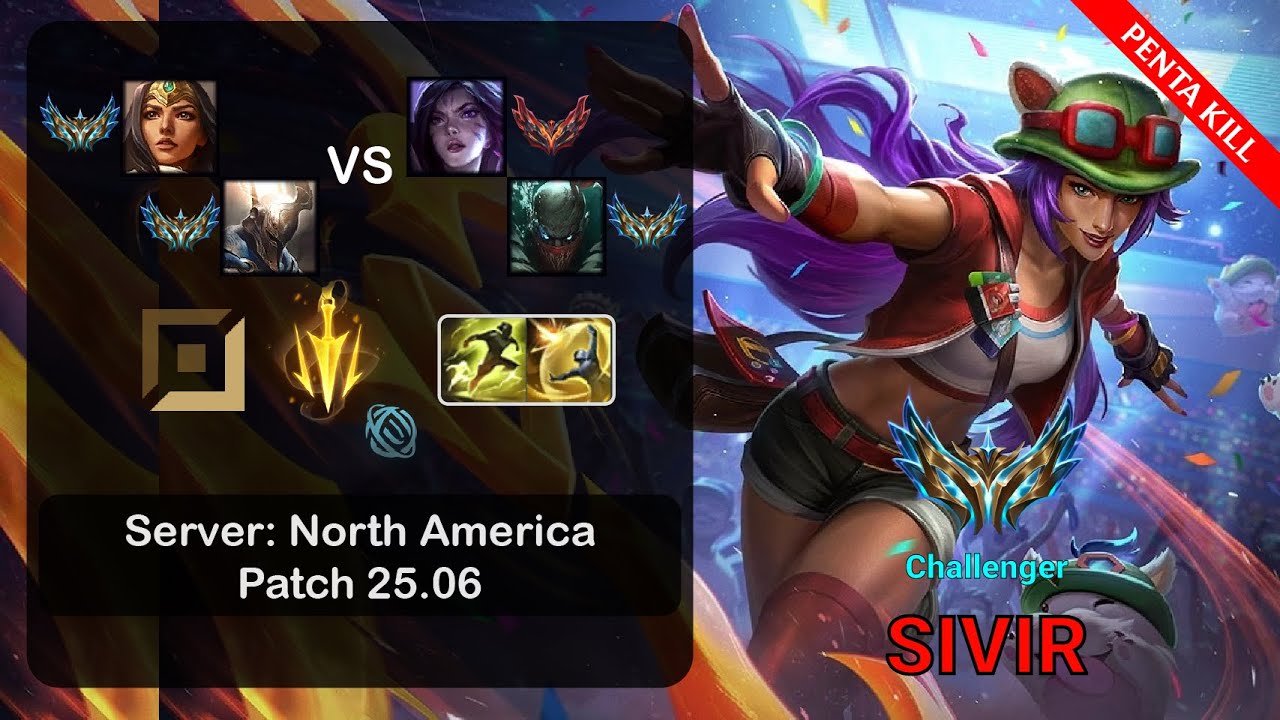 Sivir ADC + Pantheon vs Kai'Sa + Pyke - NA Challenger - Patch 25.06 - YouTube