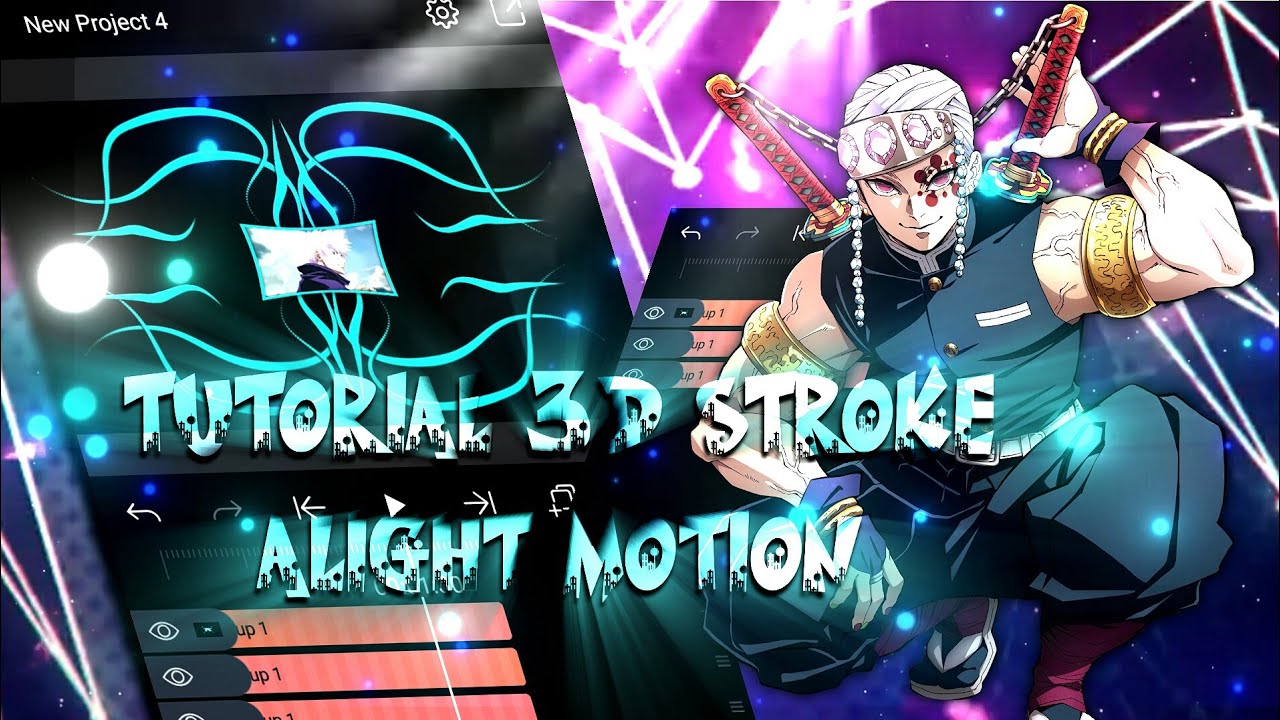 Tutorial 3D Stroke Like After Effects || Alight Motion 3.9.2 - YouTube
