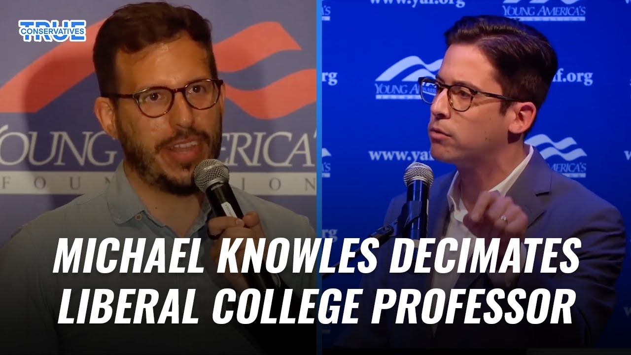 Michael Knowles Decimates Liberal College Professor - YouTube