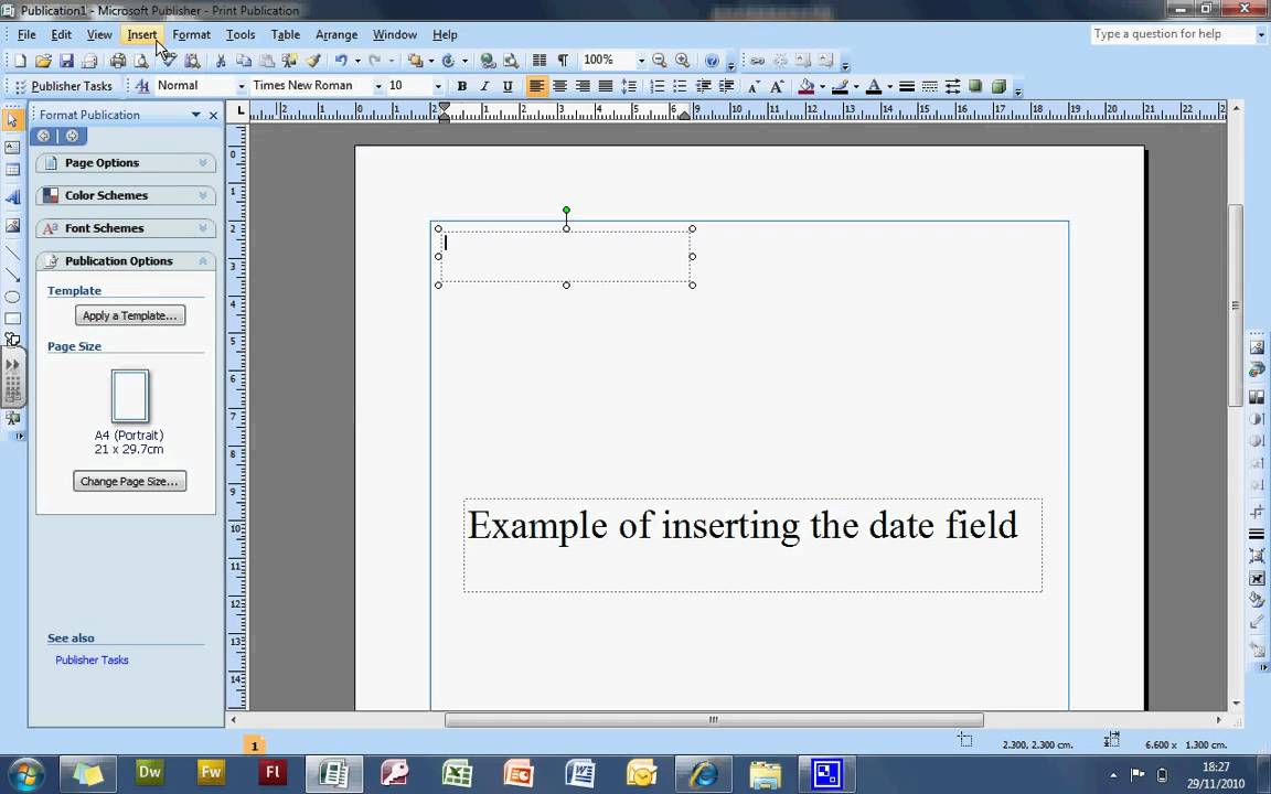Insert Date Field YouTube Insert Date Field YouTube