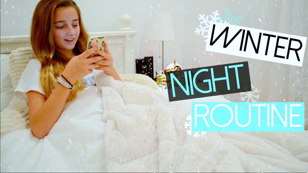 Winter Night Routine 2015 | MerryWithMish - YouTube