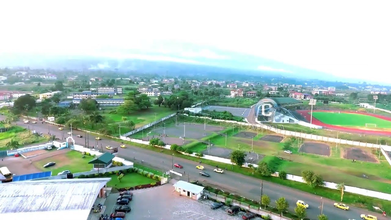 Drone shot of GBHS, Catholic University, Checkpoint Buea Cameroon - YouTube