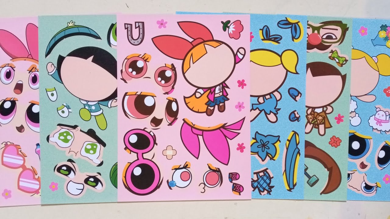 Sticker Book decoration with New Jeans outfit 💕The Powerpuff girls ...