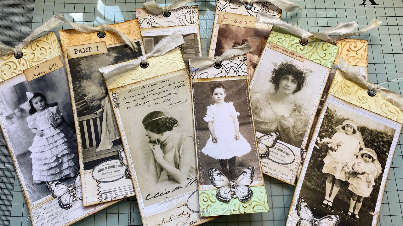 Craft With Me : Vintage Photograph Tags with Embossed Papers and ...