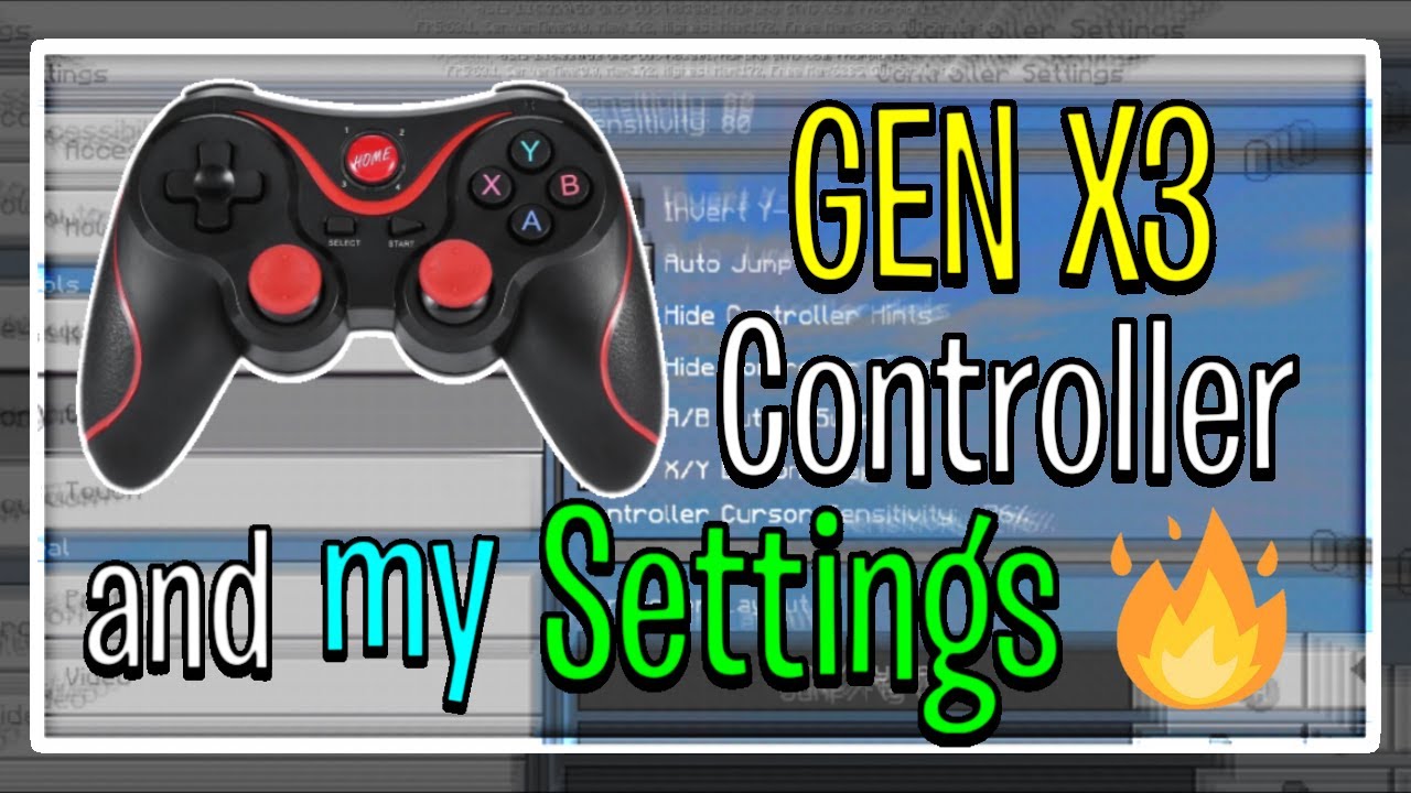 GEN X3 WIRELESS CONTROLLER Tutorial + My Settings | by Sunbun123 - YouTube