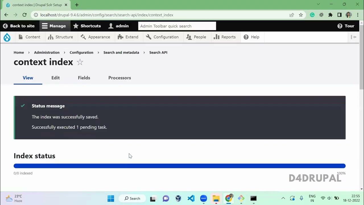 Indexing In Apache Solr Drupal 9 D4drupal Youtube