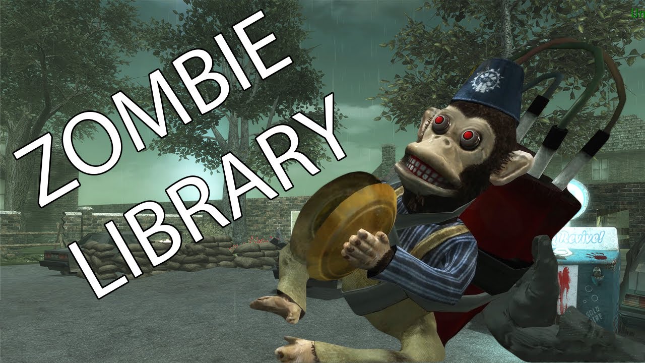 ZOMBIE LIBRARY CUSTOM MOD GAMEPLAY! - YouTube