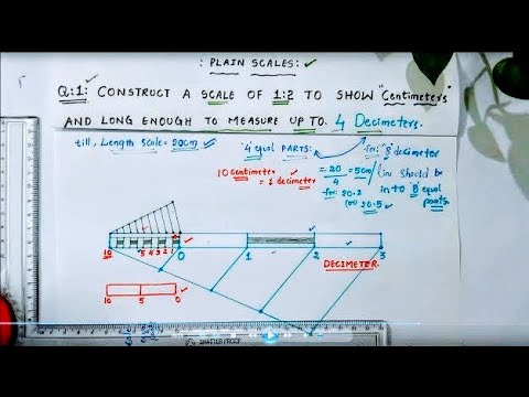 Engg. Drawing-SCALES- Continued A simple Problem on PLAIN SCALE - part ...