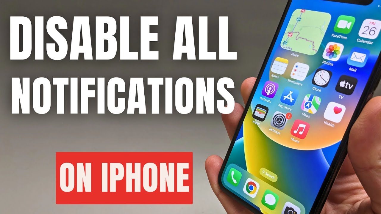 How to Turn Off / Disable ALL Notifications on ANY IPhone - YouTube