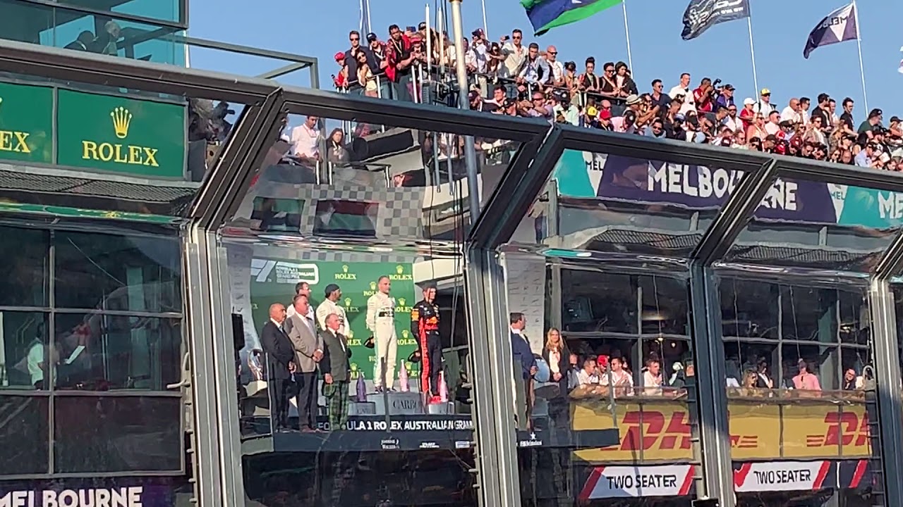 2019 F1 Australian Grand Prix After Race Podium - YouTube