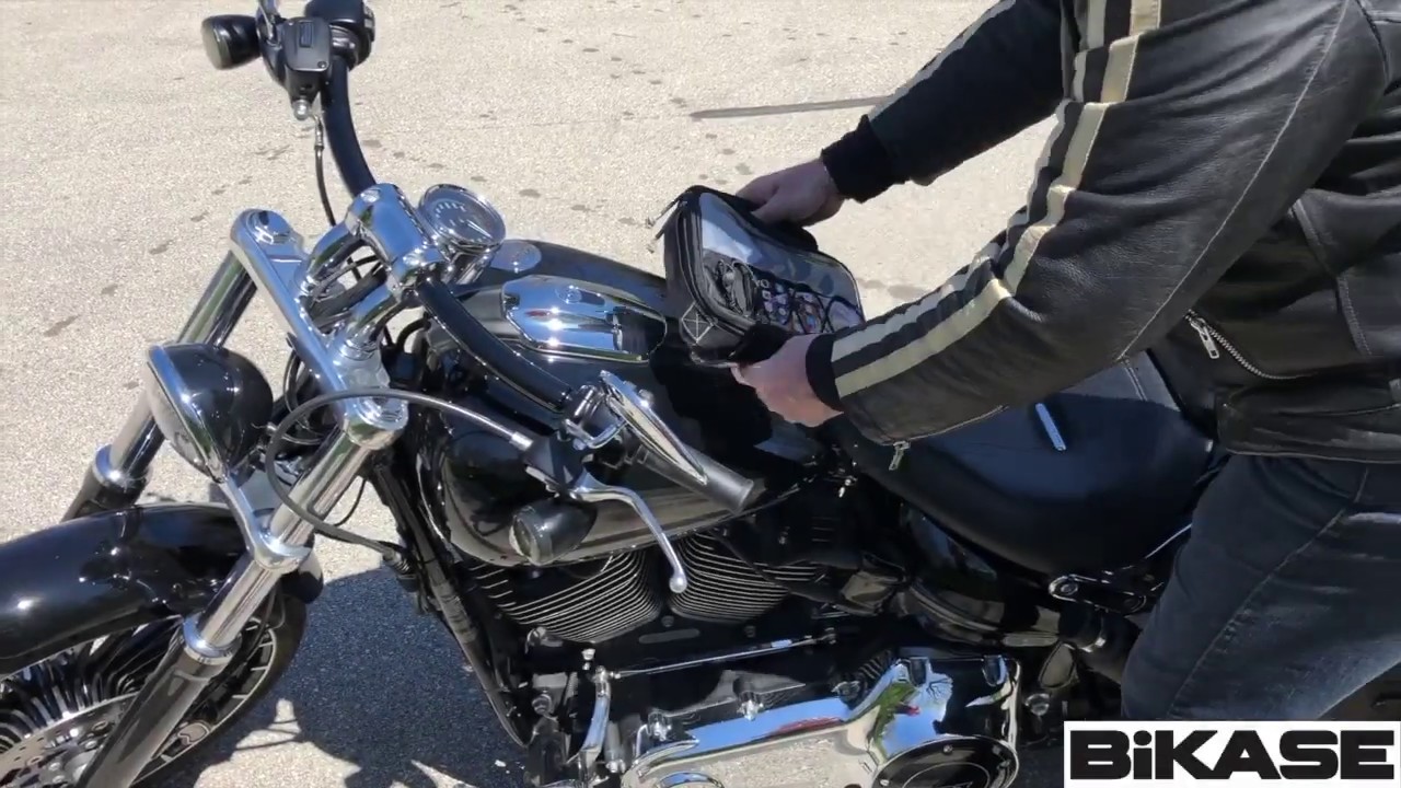 BiKase Moto Tank Bag - Magnetic or strap mounted Tank Bag to keep your ...