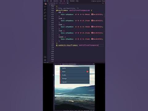 html css notification menu #shorts - YouTube