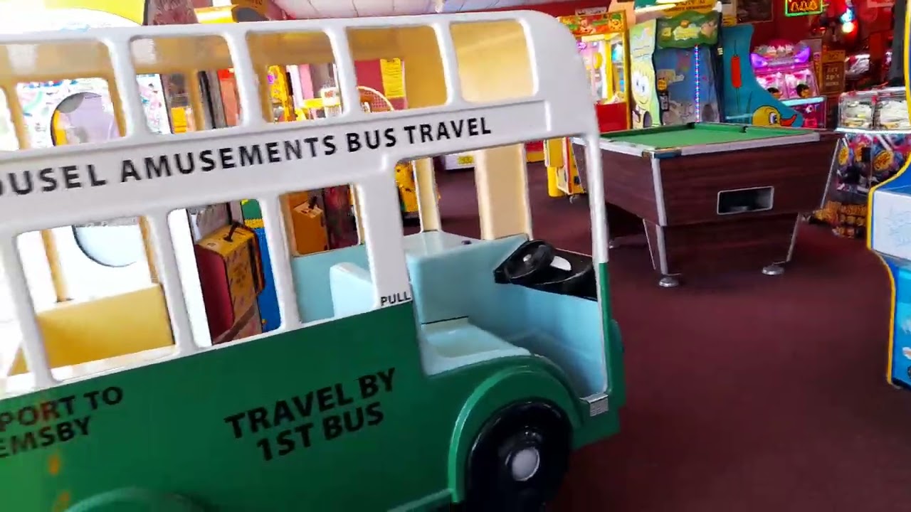 Cointronics Green London Travel Bus Kiddie Ride. - YouTube