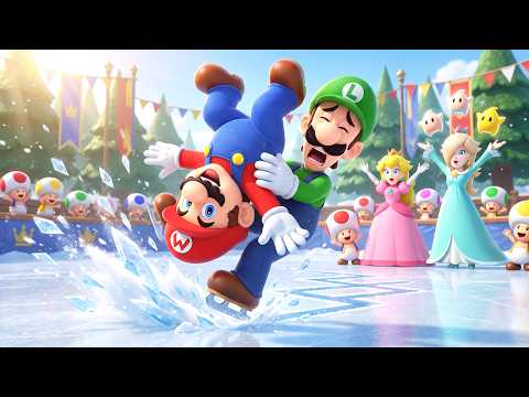 Royal Ice Rink... Mario & Luigi Team Up For A Spectacular Performance❄️⛸️| Super Mario Odyssey Story