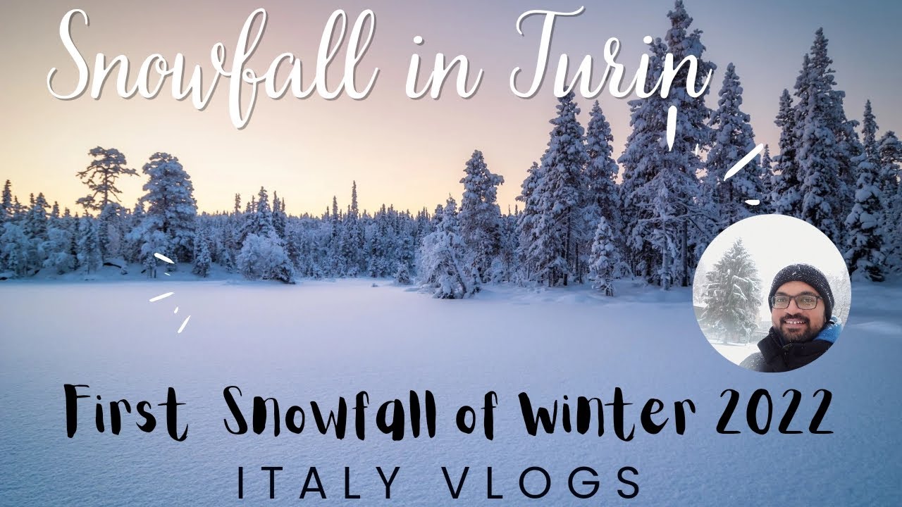 Snowfall in Turin Italy | 15 December 2022 | Winter - YouTube