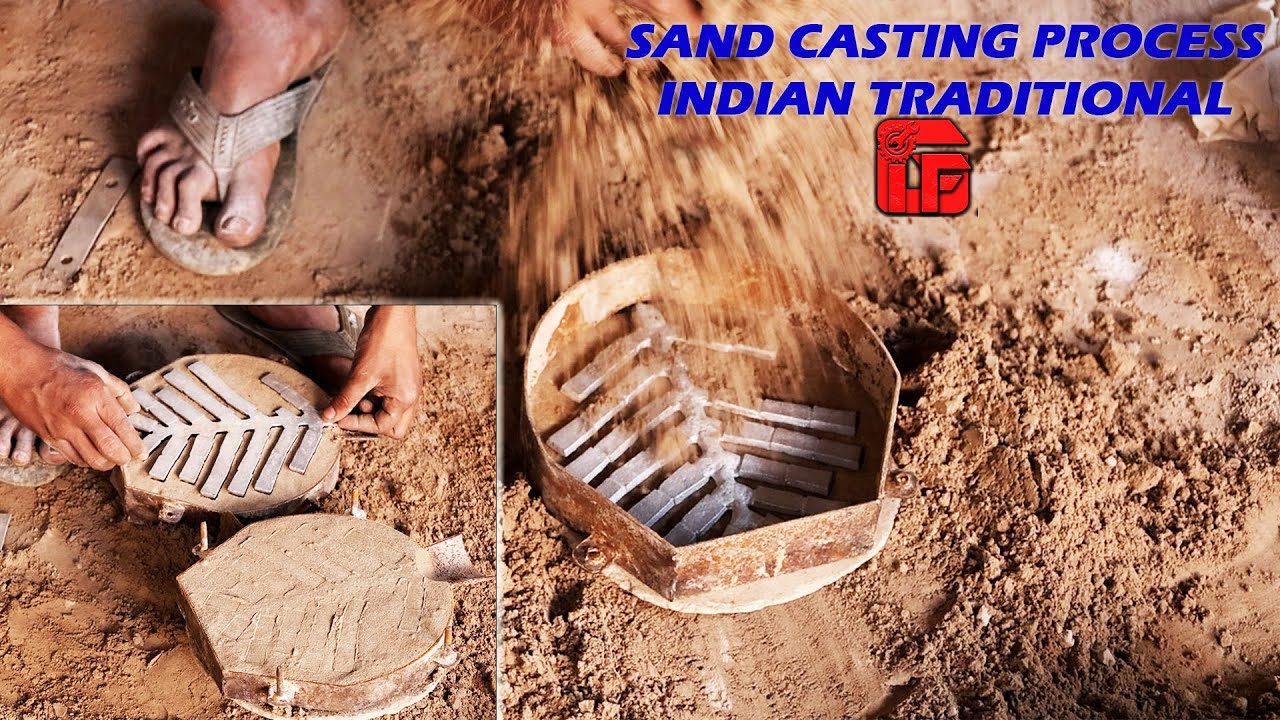 Casting Process Indian Traditional | Sand Casting | Aluminium Metal ...
