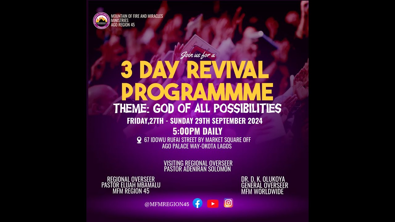 THREE DAY REVIVAL PROGRAMME|DAY THREE 29th of SEPTEMBER 2024 - YouTube