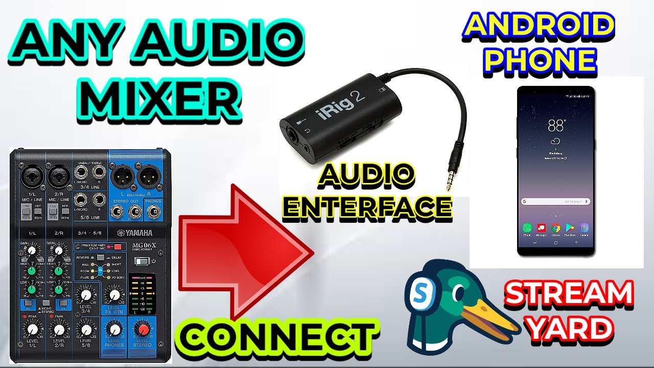 How to Connect Any Audio Mixer to your Cellphone Using Irig2 to your ...