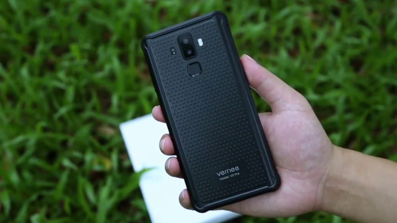 Vernee V2 Pro 4G Phablet - BLACK IP68 Waterproof Smartphone 5.99 ...