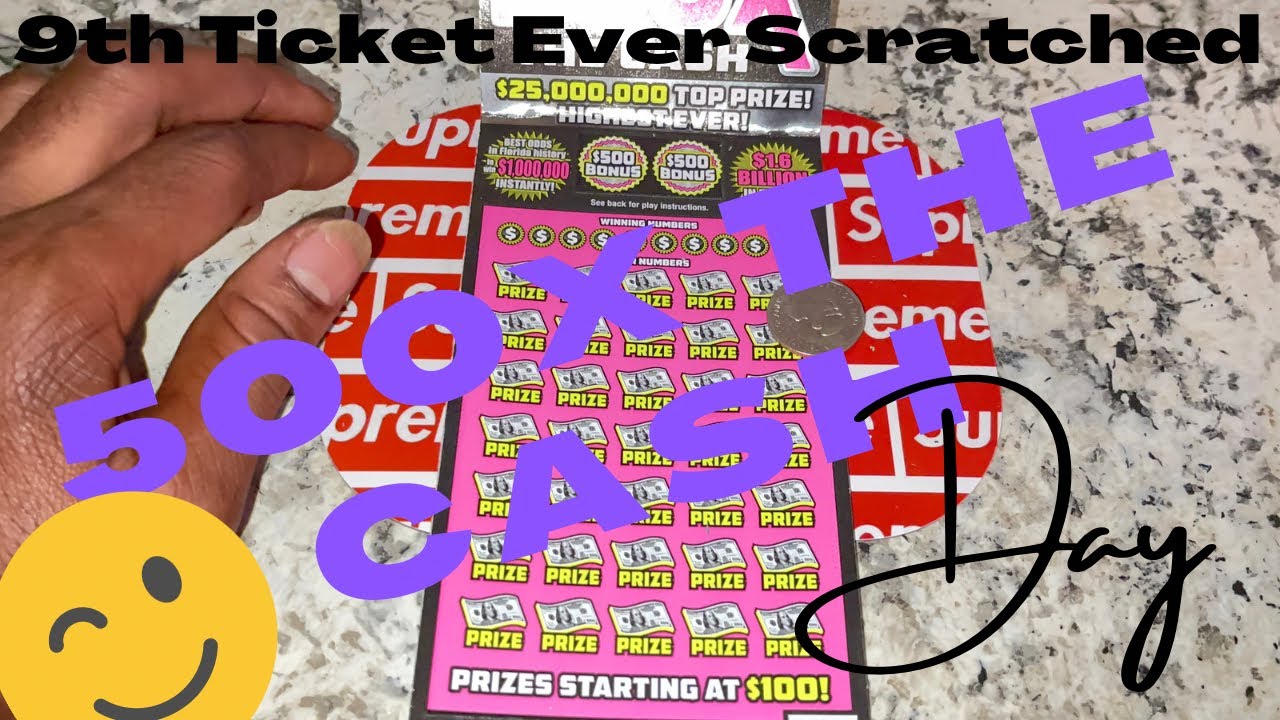 500X THE CASH session. 9th ticket ever scratched. Back to back wins ...