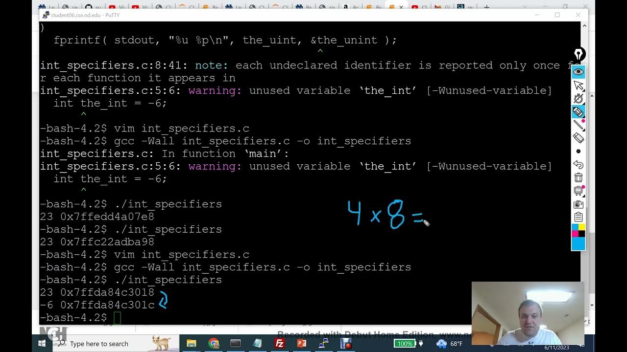 Visualize It - 4-3-1 - Output Specifiers and Pointer Basics - YouTube
