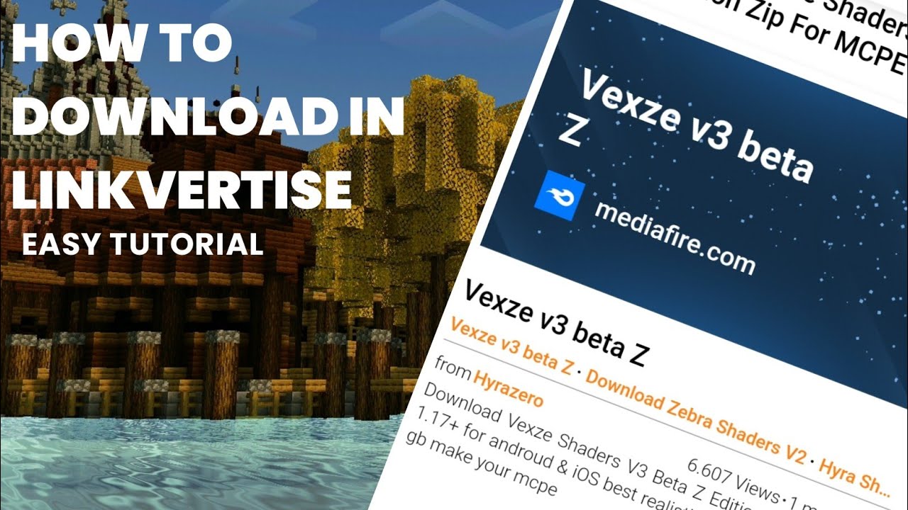 Cara Download Shaders/Textur di LINKVERTISE - Tutorial Download - YouTube