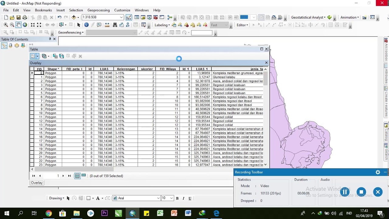 Tutorial Overlay Peta Dengan Arcgis - YouTube