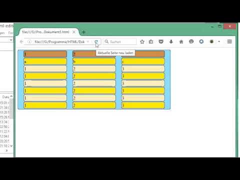 077 HTML und CSS: Zellen in Tabellen ansteuern und Tabellen gestalten ...