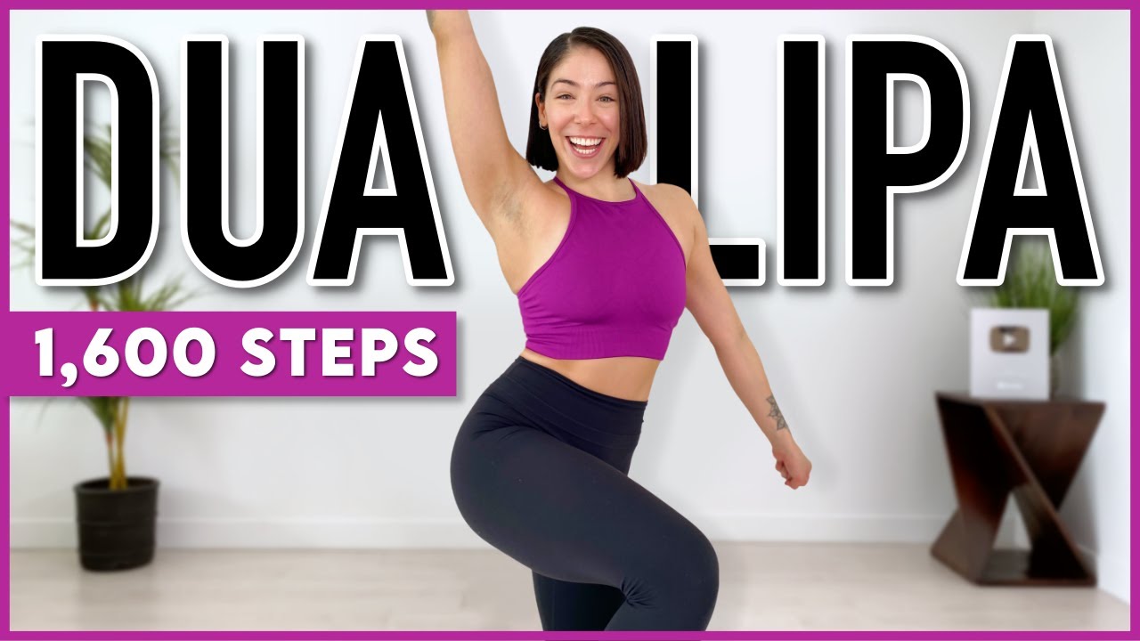 DUA LIPA WALKING WORKOUT (Low Impact/1600 Steps) - YouTube
