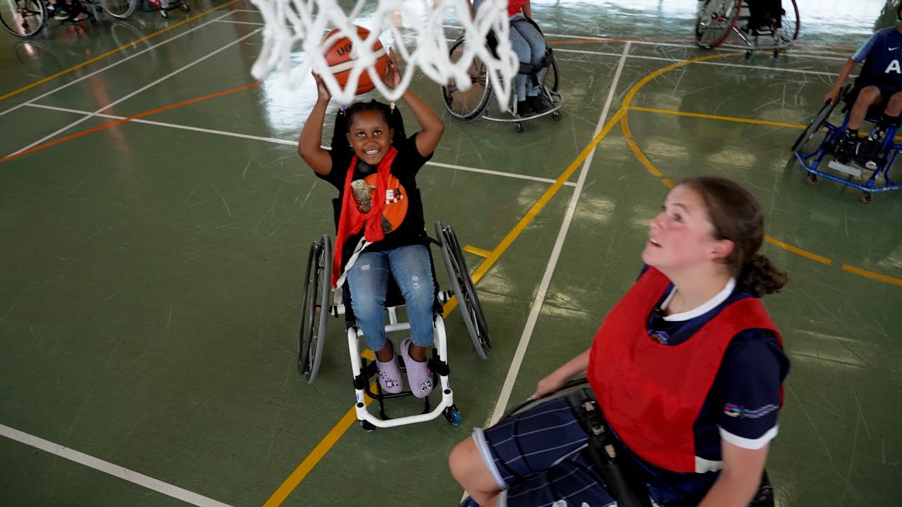 Wheelchair basketball is a slam dunk for everyone - YouTube