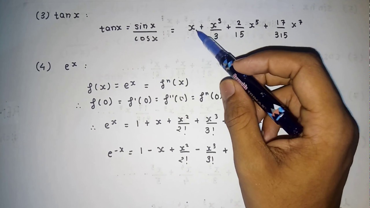 Maclaurin s Theorem With Standard Expansions YouTube Maclaurin s Theorem With Standard Expansions YouTube