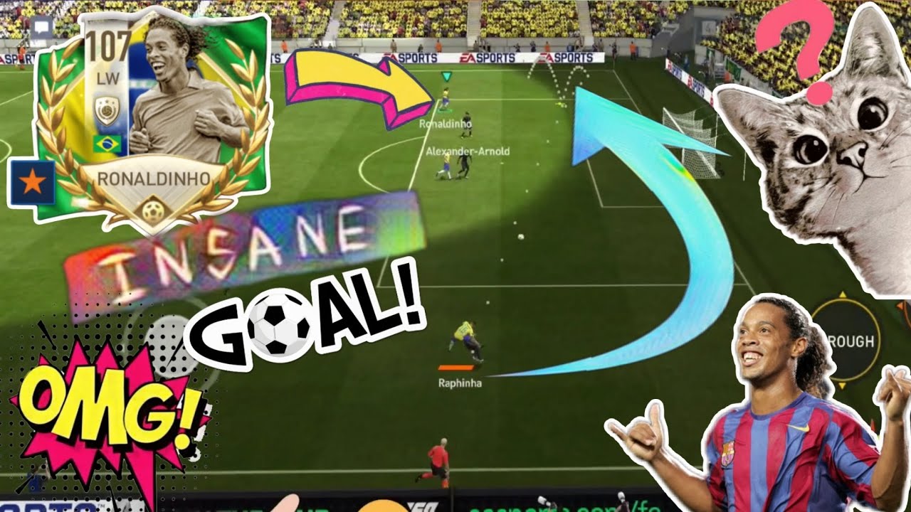 Fifa Mobile : Ronaldinho insane Goal #androidgameplay 🤯🤣 - YouTube