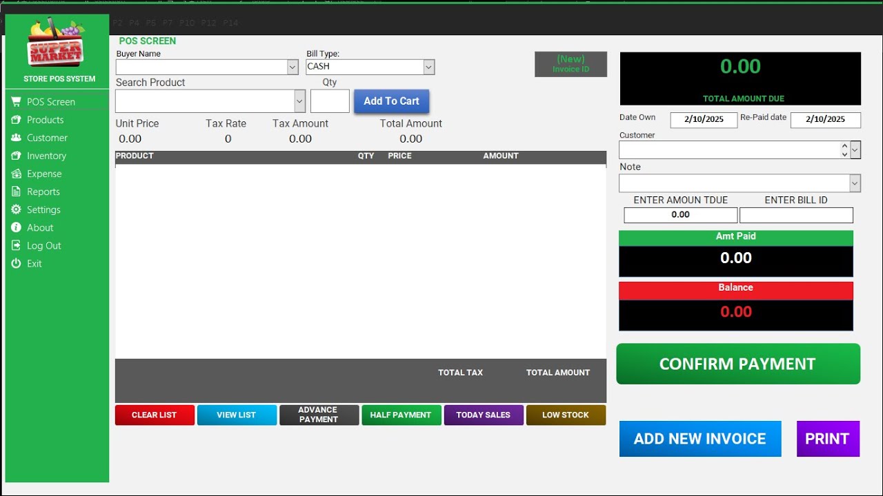 Point Of Sale System In Microsoft Access With Source Code - YouTube