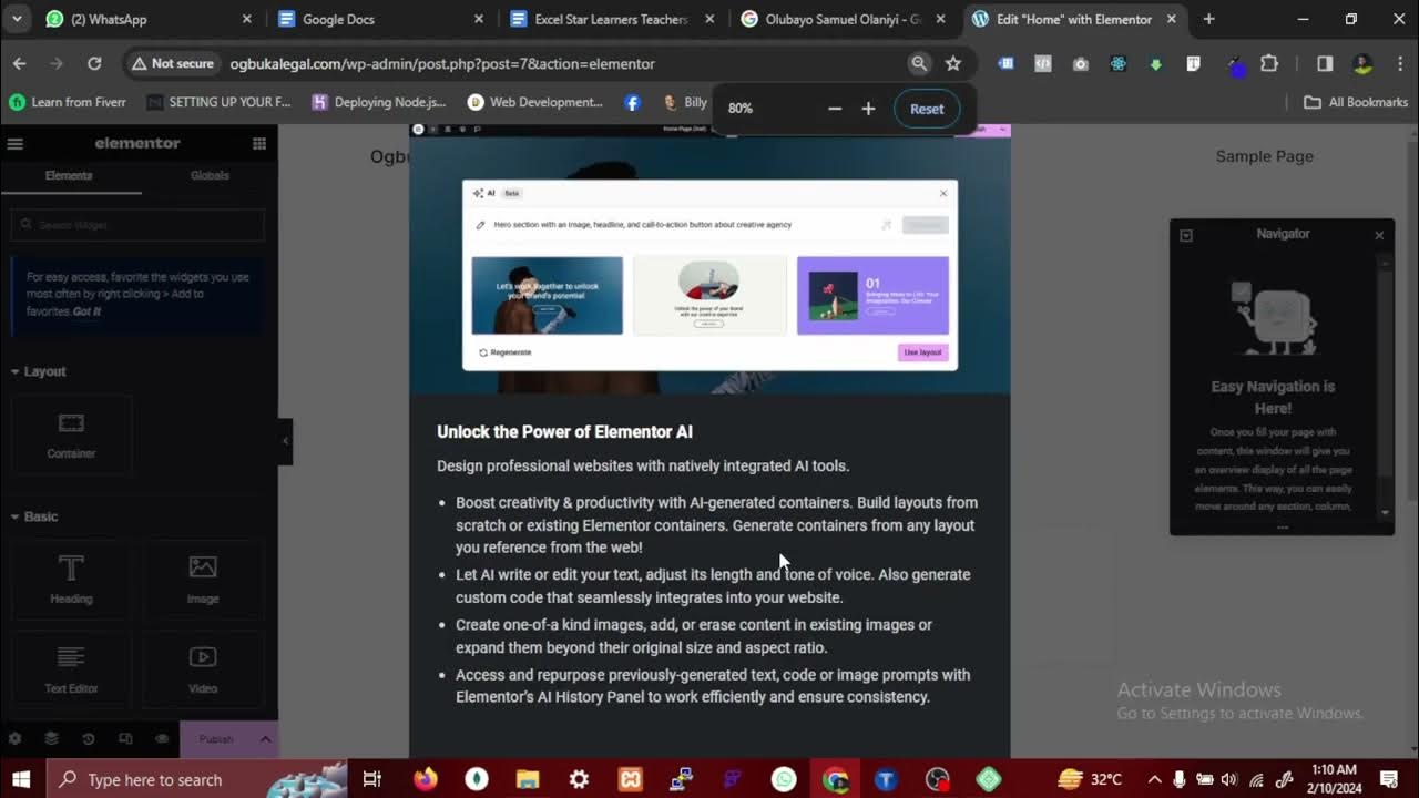 How to disable Elementor Flexbox container - YouTube