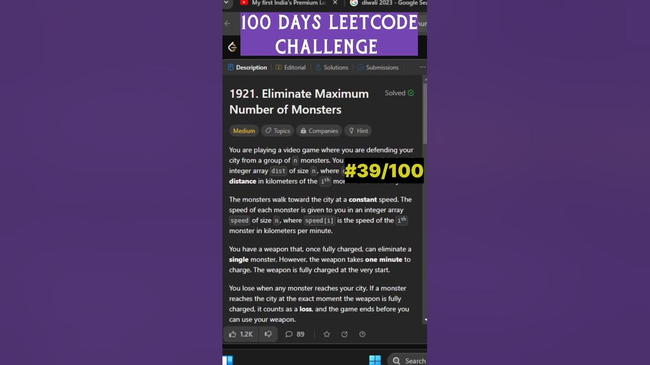 Day 39100 Leetcode Challenge Coding Leetcodechallenge Youtube