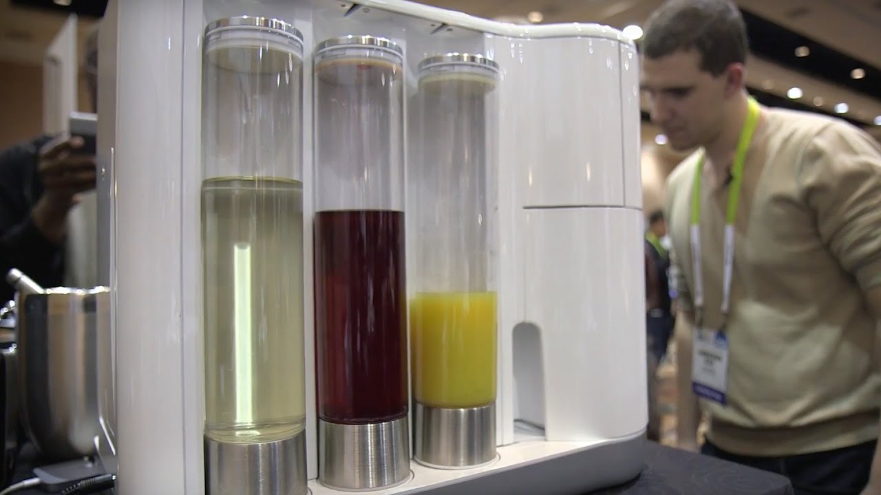 Beverage machines get weird and high-tech — CES 2016 - YouTube