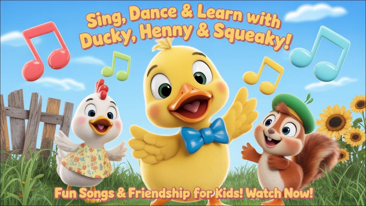 Quack, Cluck, and Squeak Meet Our Animal Friends! #funlearning #ducks - YouTube