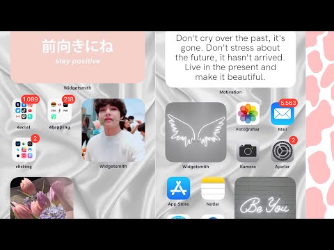 IOS 14 ANA EKRAN DÜZENLEMESİ | HOMESCREEN AESTHETIC ♡